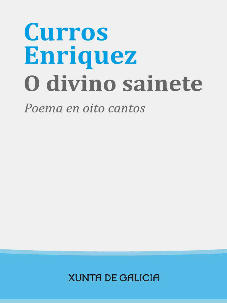 O Di VI No Sai Nete: Curros Enri Quez | PDF