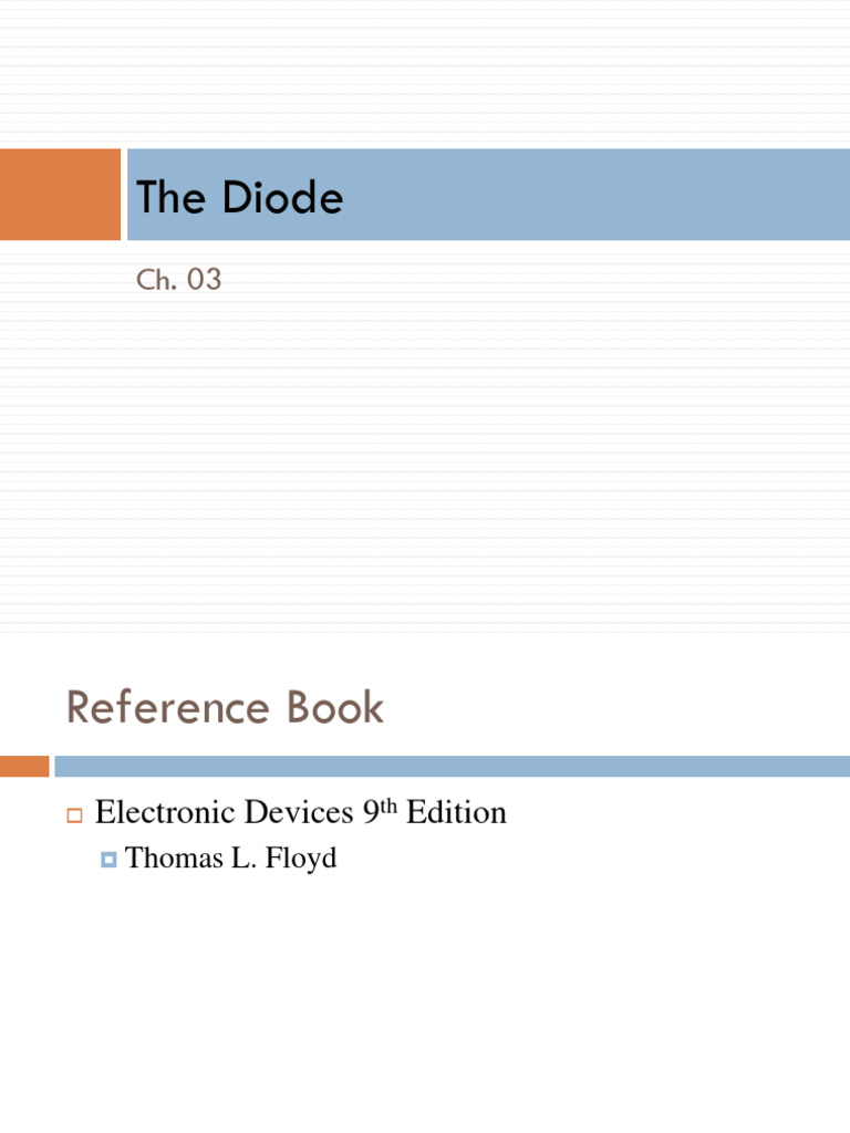 Lecture 10 Electronics Fall 2019 | PDF | P–N Junction | Diode