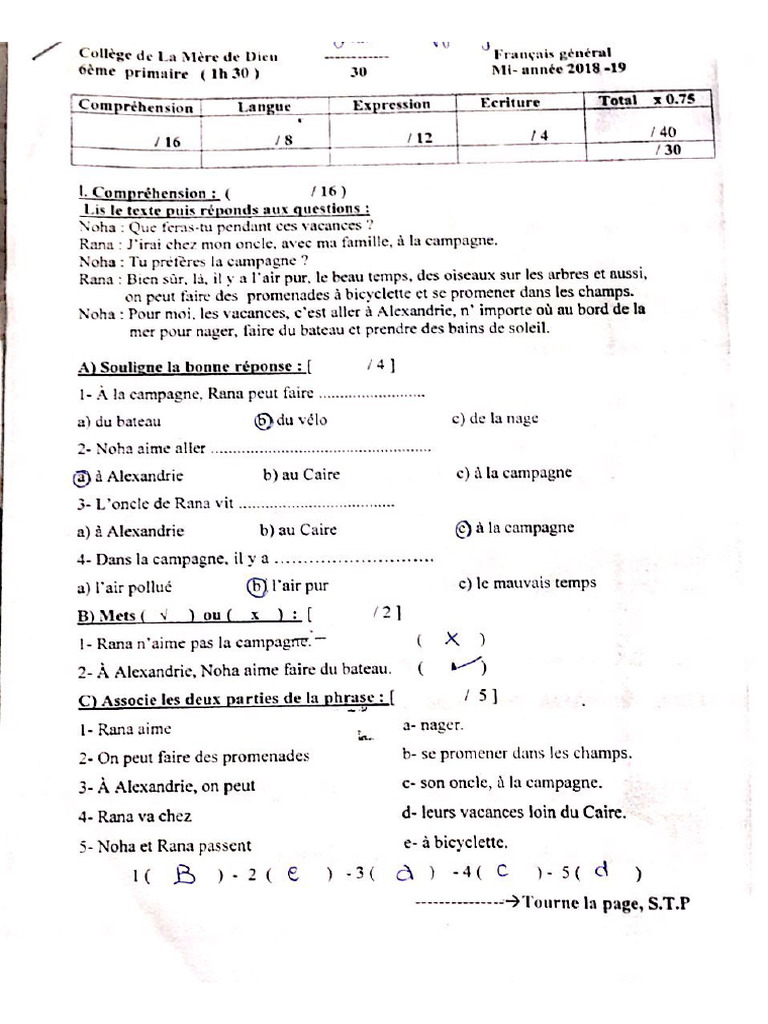 Revision FR Général 6eme t1 | PDF