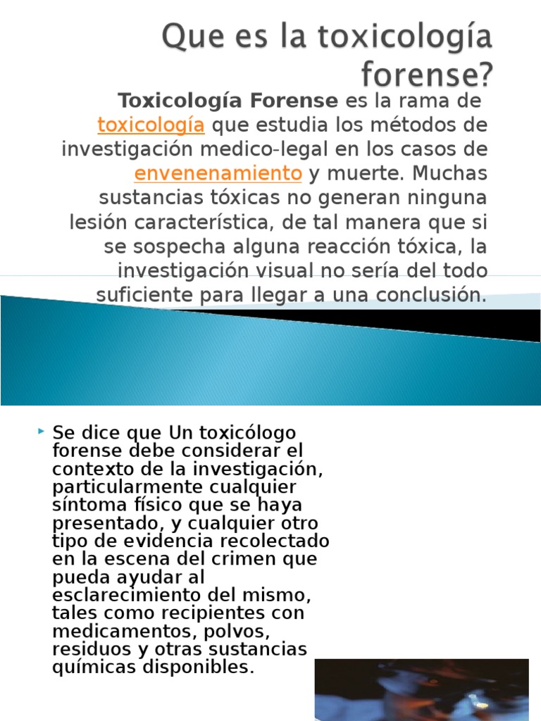 Toxicologia Forense | PDF | Toxicología | Toxicidad