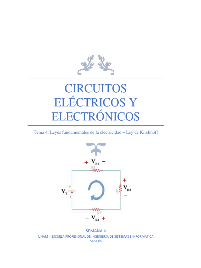 Circuitos Eléctricos Y Electrónicos: Tema 4: Leyes Fundamentales de La Electricidad - Ley de ...