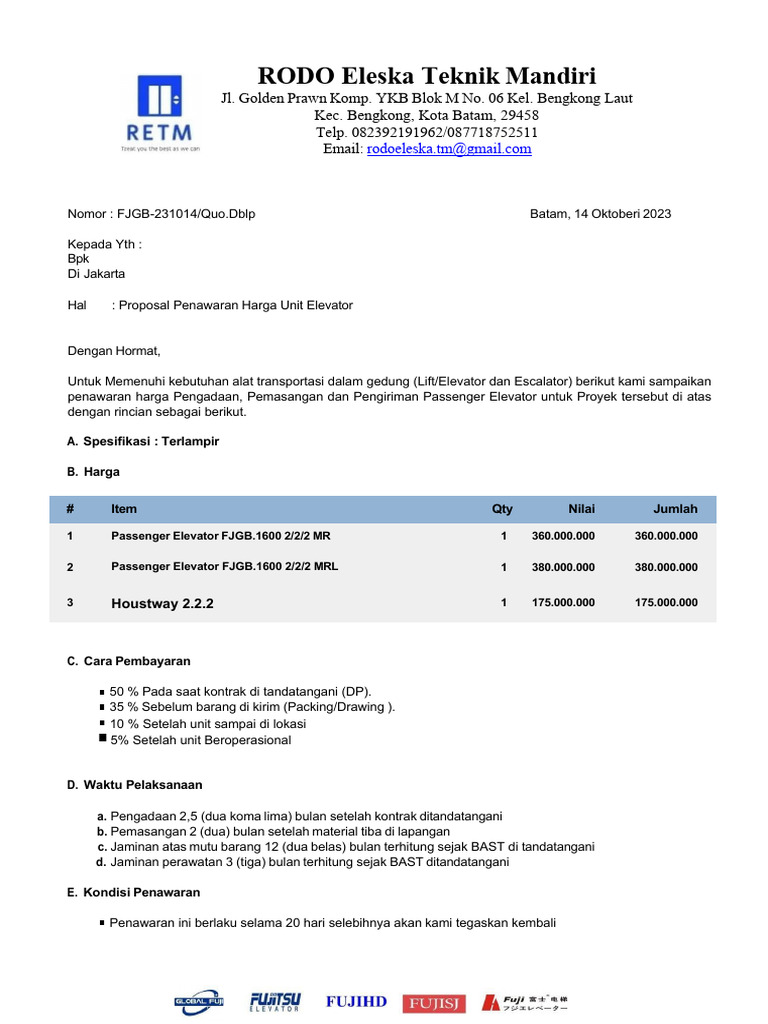Contoh SPH Jakarta 2 Lntai-1 | PDF