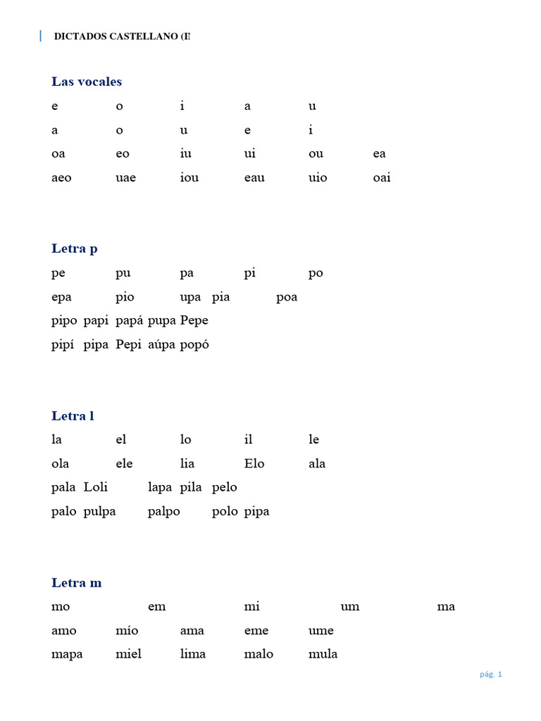 Dictados Cartilla | PDF | Poesía
