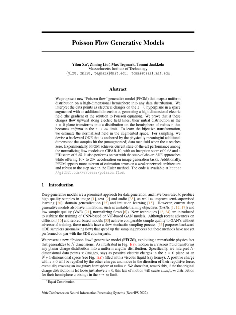 NeurIPS 2022 Poisson Flow Generative Models Supplemental Conference ...