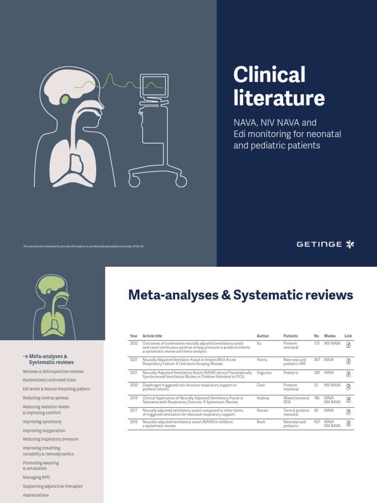 Servo U I Nava Clinical Litterature Neo and Ped MX 7688 en Non Us | PDF ...