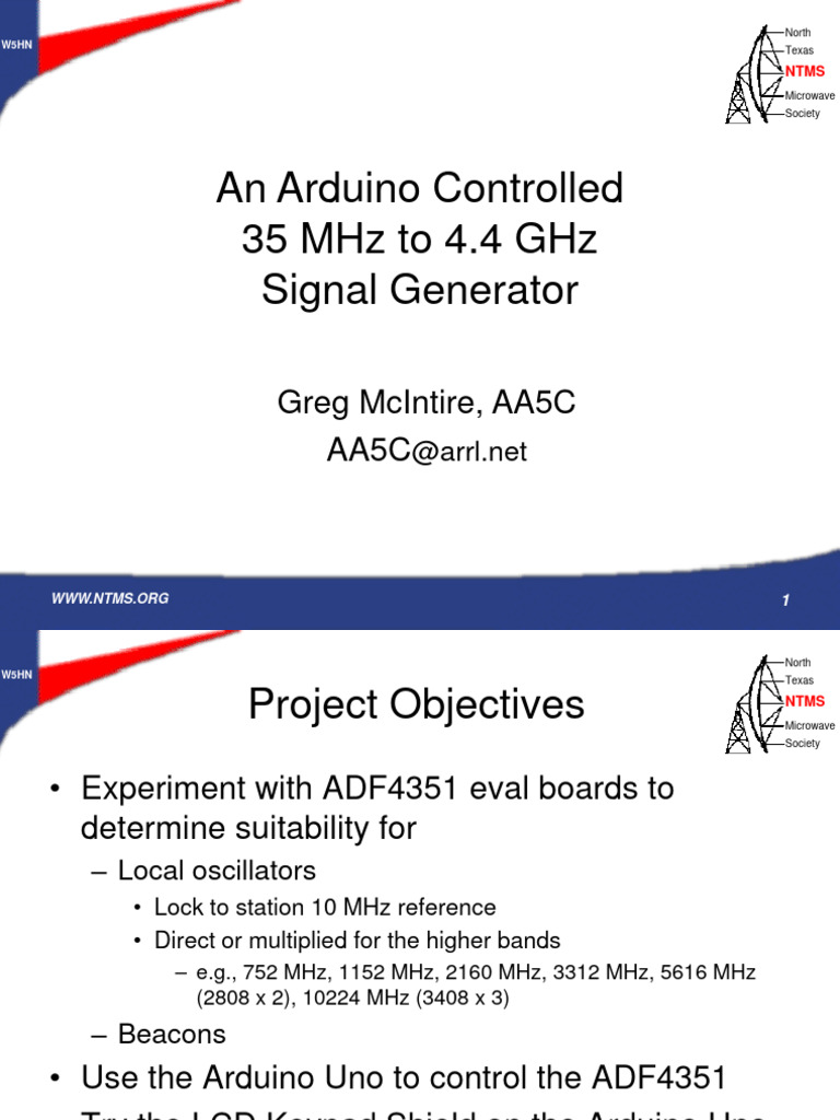 Arduino Controlled ADF4351 | PDF | Computer Architecture | Manufactured ... Arduino Controlled ADF4351 | PDF | Computer Architecture | Manufactured ...