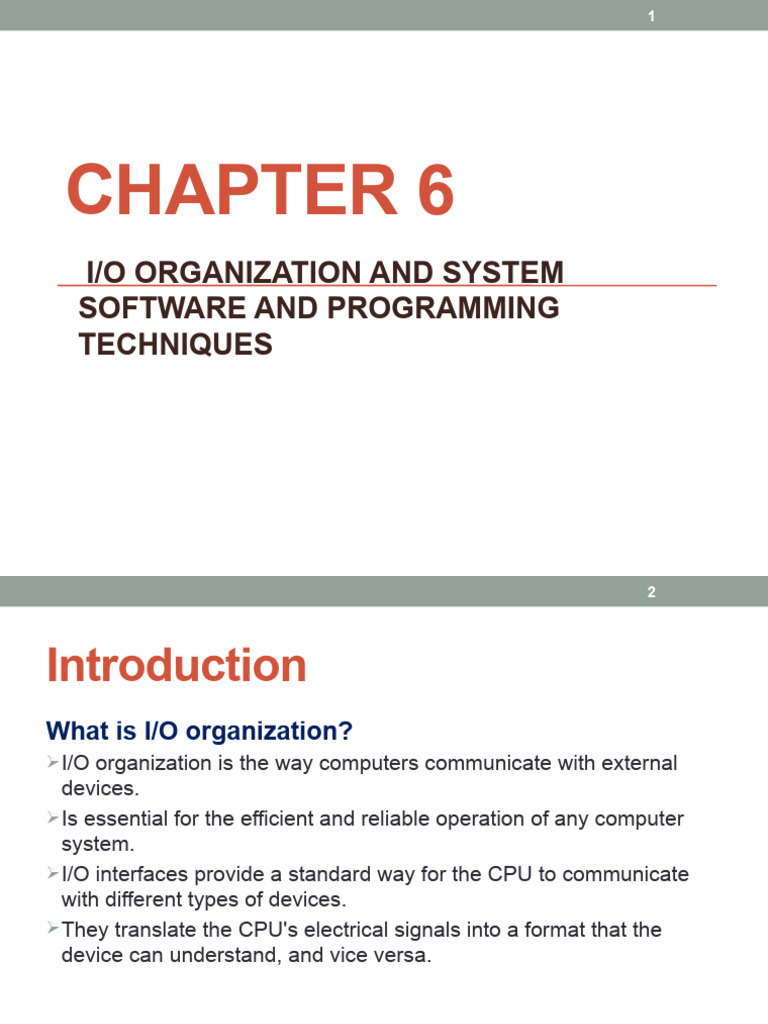 Chapter 6 | PDF | Input/Output | Operating System