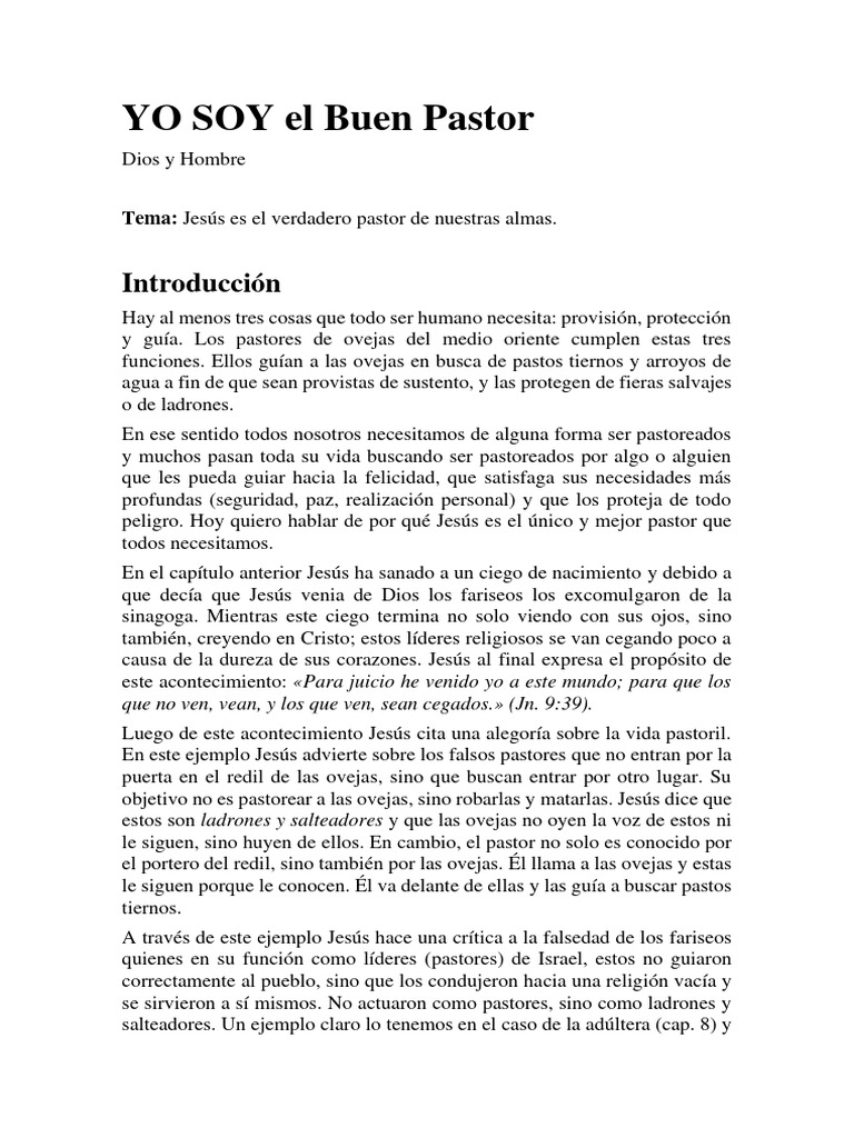 YO SOY El Buen Pastor | PDF | Jesús | Cristo (título)