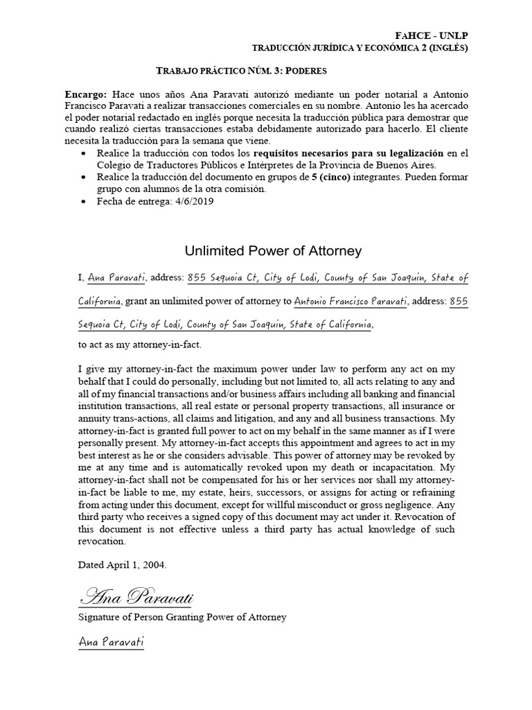 Poderes | PDF | Power Of Attorney | Civil Law (Legal System)