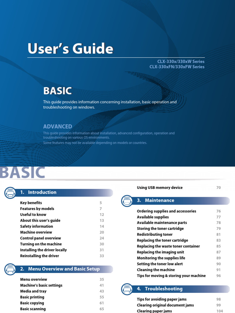 Samsung CLX 330x Printer | PDF | Image Scanner | Printer (Computing)