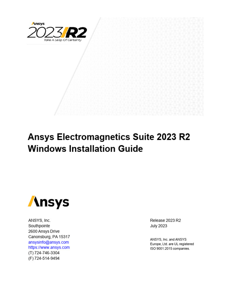 AnsysEMInstallGuide Windows | PDF | Microsoft Windows | Keyboard Shortcut