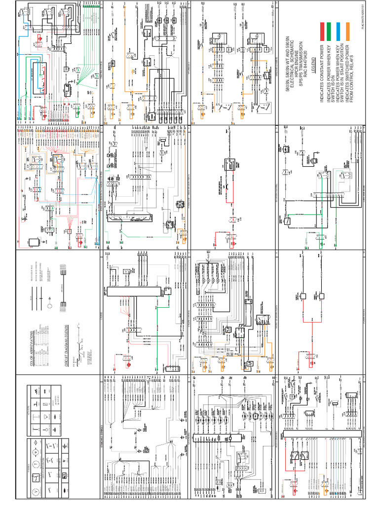 CASE 580N-Backhoe-Service-Manual-diagram-electric | PDF | Switch | Relay
