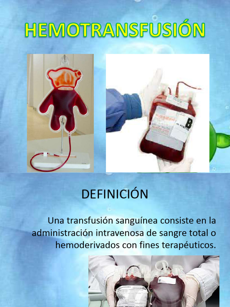 Hemotransfusion 141124220830 Conversion Gate02 | PDF | Sangre ...
