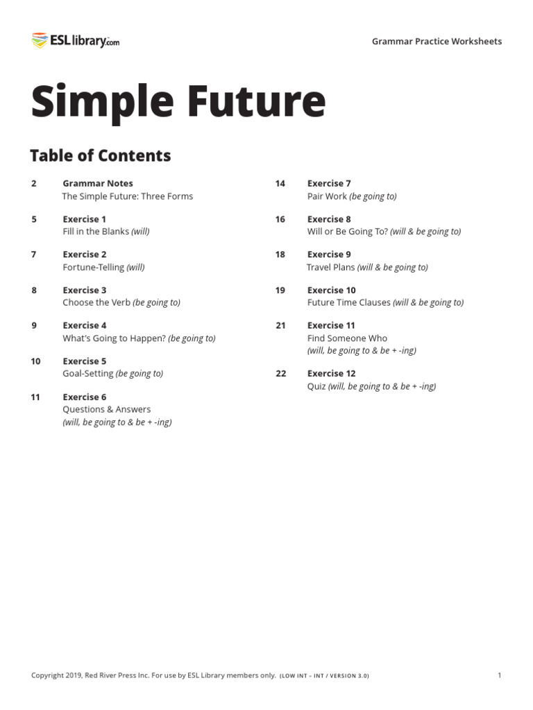 Future | PDF | Grammar | Language Mechanics