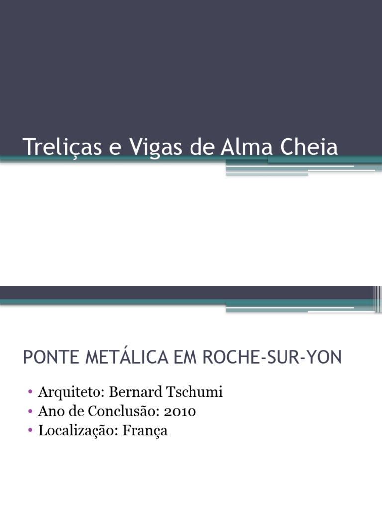 Treliças e Vigas de Alma Cheia | PDF | Ponte | Engenharia Civil