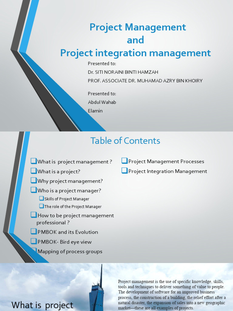 Project Management and Project Integration Management | PDF | Project ...