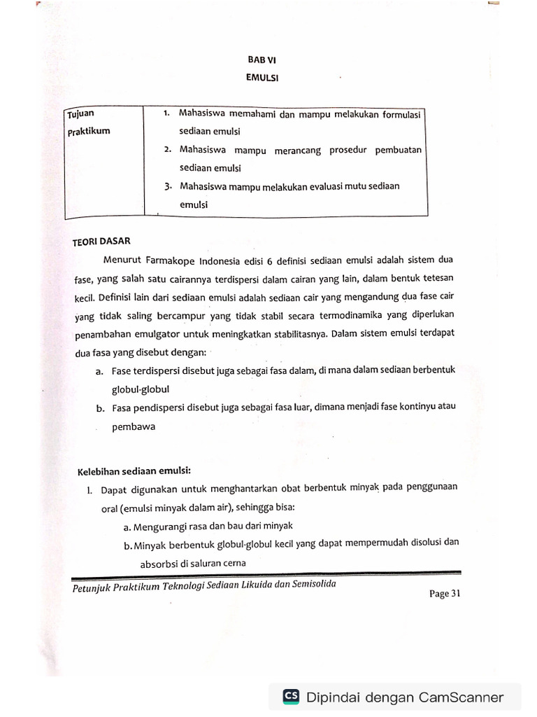 Materi Prak Tsls Emulsi | PDF