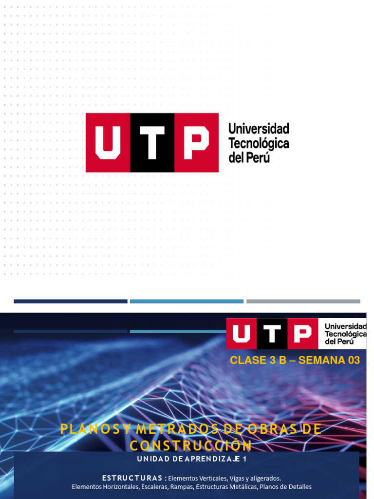 CLASS 03 B Semana 03 PLANOS Y METRADOS DE OBRAS DE CONSTRUCCIÓN UTP-1 ...