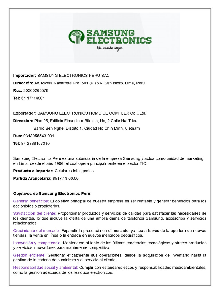 Grupo 1 - Labo Ii | PDF | Samsung Electronics | Mercado (economía)