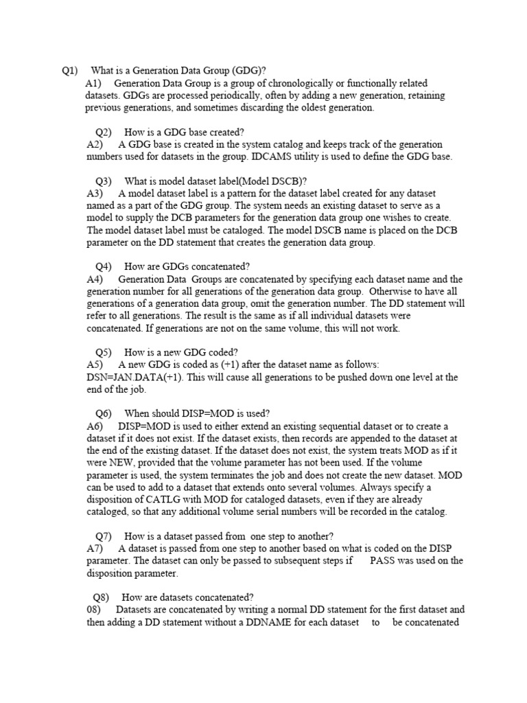 Jcl Faq Pdf Systems Science Computer Science 
