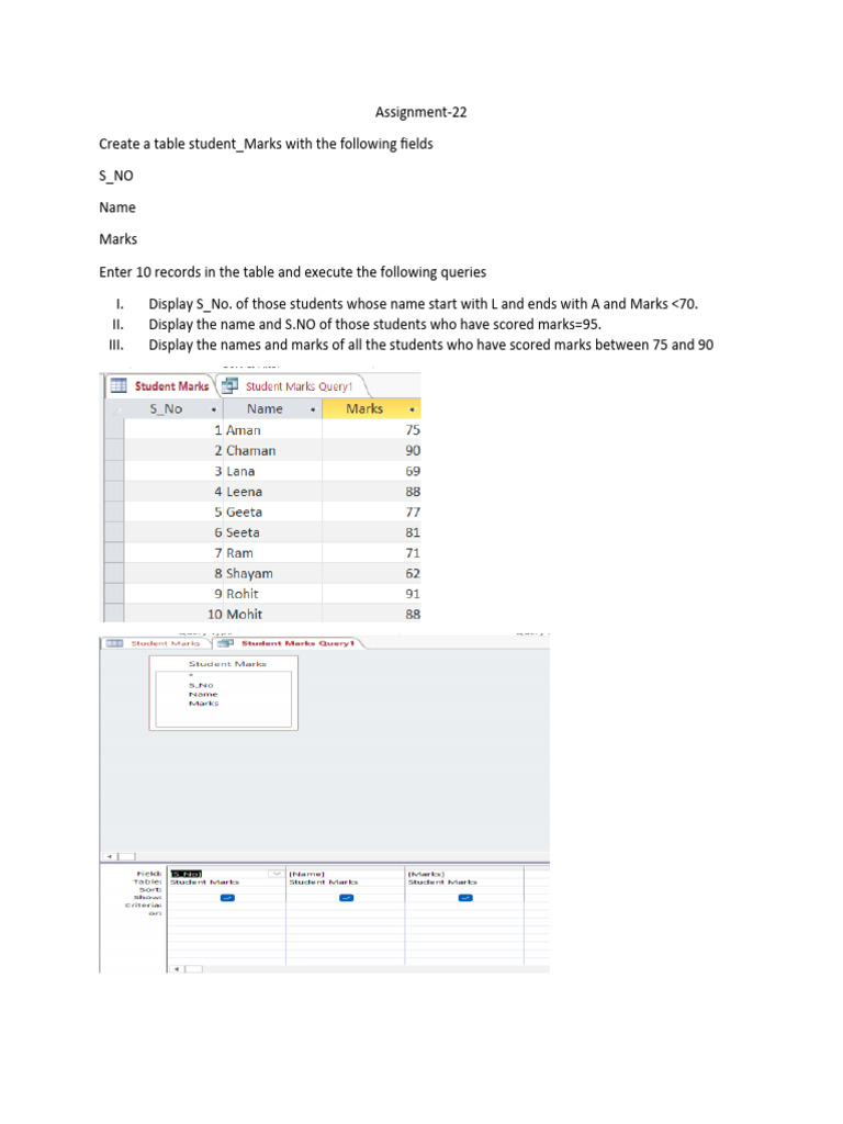 Create A Table Student | PDF | Data Management | Databases