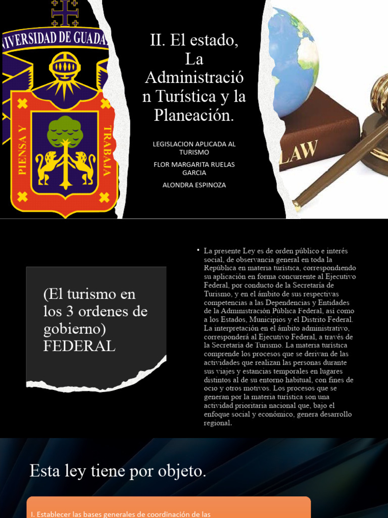 Legislacion Aplicada Al Turismo FRG | PDF | Ley de fideicomiso | Turismo