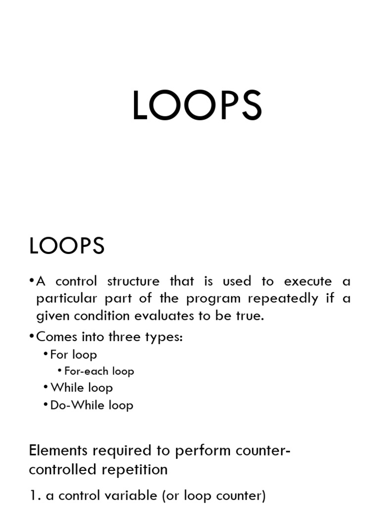 Loops and Arrays | PDF | Computer Engineering | Computer Programming