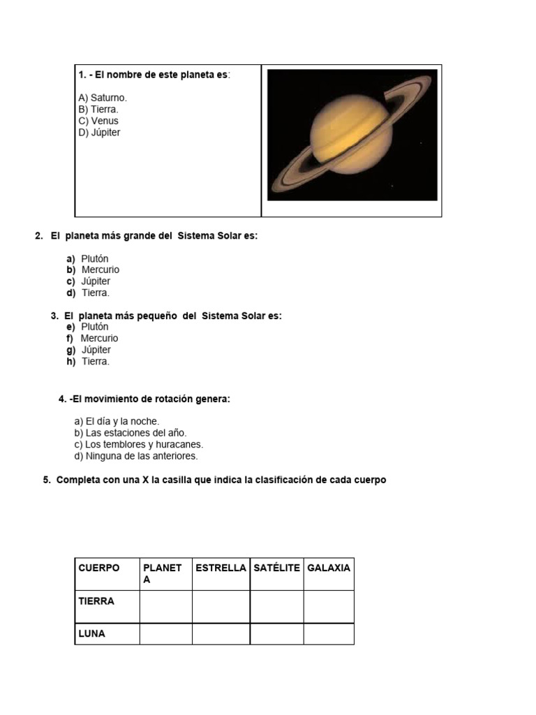 Sistema Solar 1 | PDF