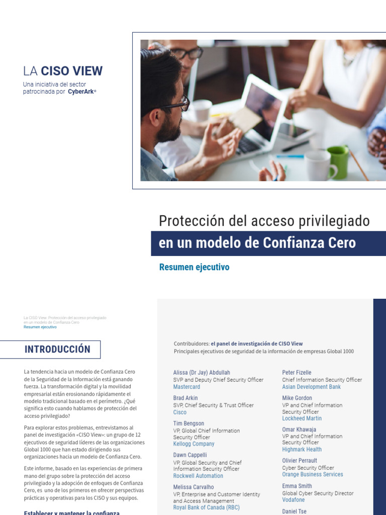 La Visión de Los Ciso Protección Del Acceso Con Privilegios en Un ...