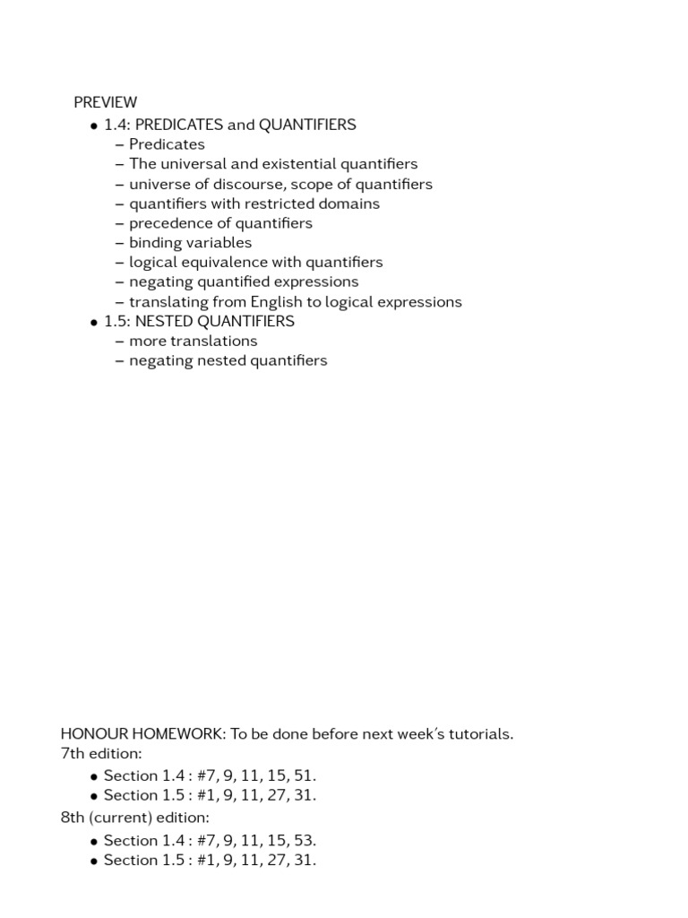 MATH2080_Lecture3_Sections_1p4_1p5_PredLogic_and_NestedQuants | PDF | First Order Logic ...