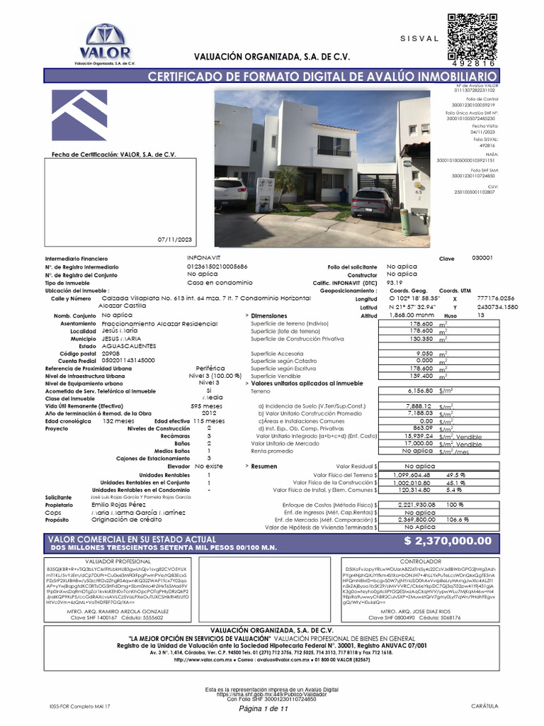 Sisval: Dos Millones Trescientos Setenta Mil Pesos 00/100 M.N | PDF | Materiales | Sector ...