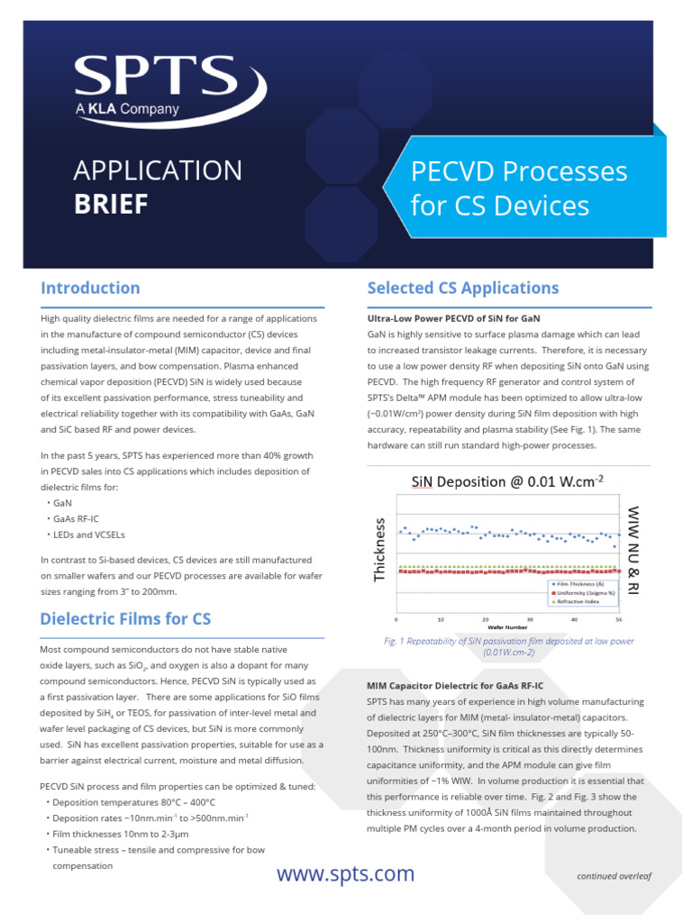 PECVD Processes For CS Devices | PDF | Chemical Vapor Deposition ...