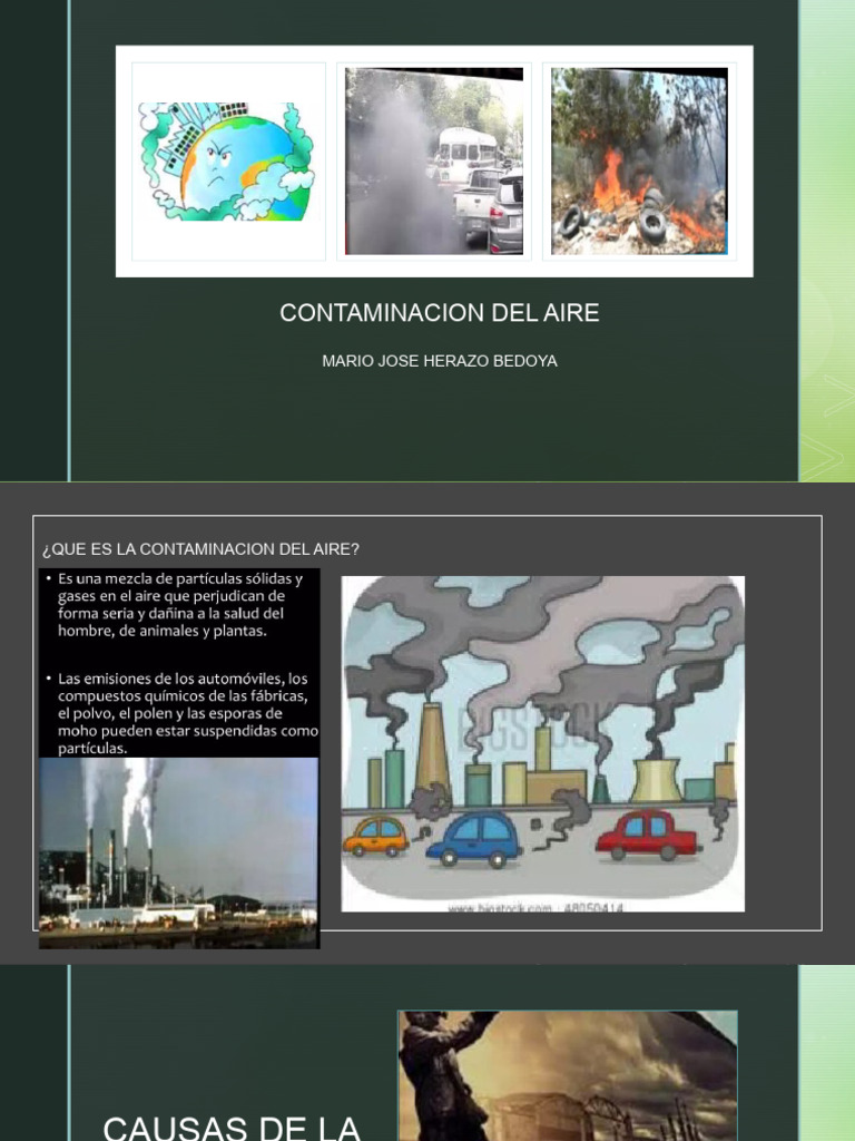 Diapositiva Contaminacion Del Aire | PDF