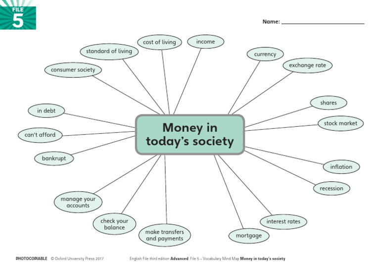 File 5B - Vocab - Money in Todays Society - Complete | PDF