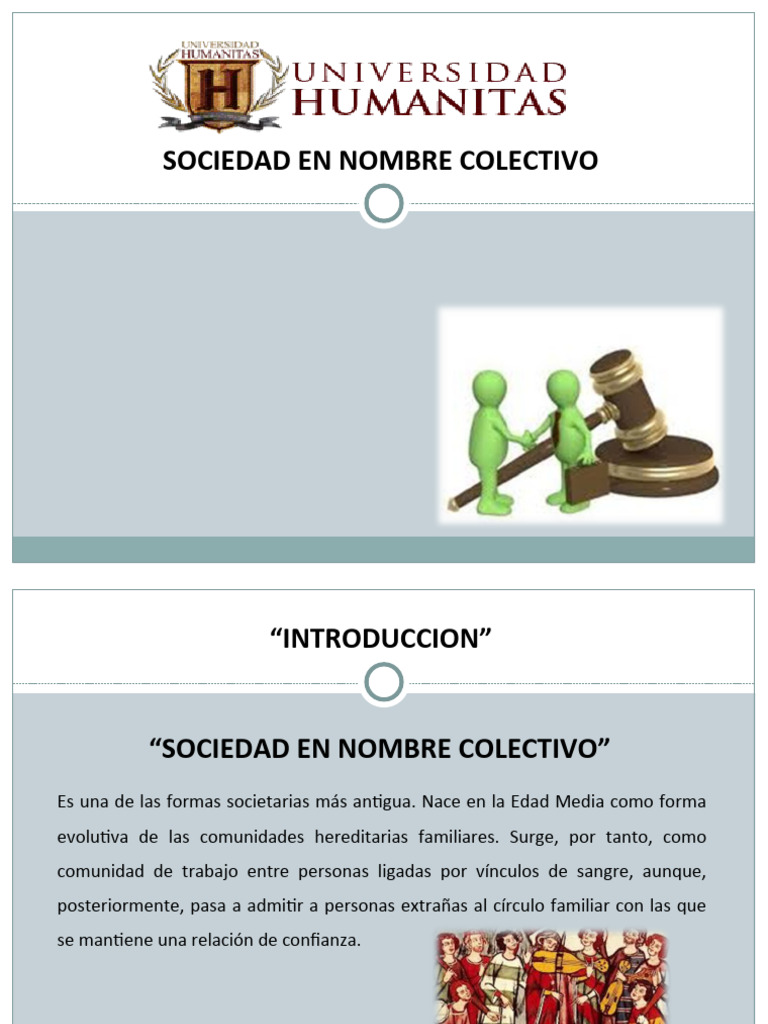 Sociedad en Nombre Colectivo | PDF | Sociedad General | Gobierno