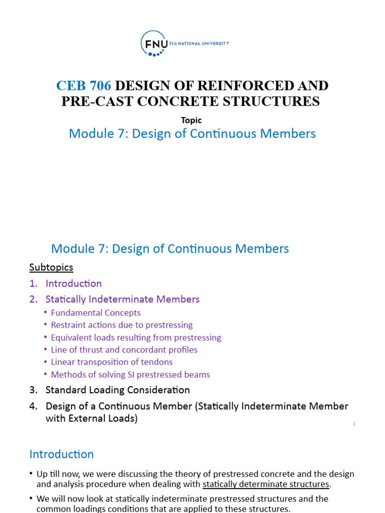 Module 7 (Subtopics 1 and 2) | PDF | Beam (Structure) | Prestressed ...