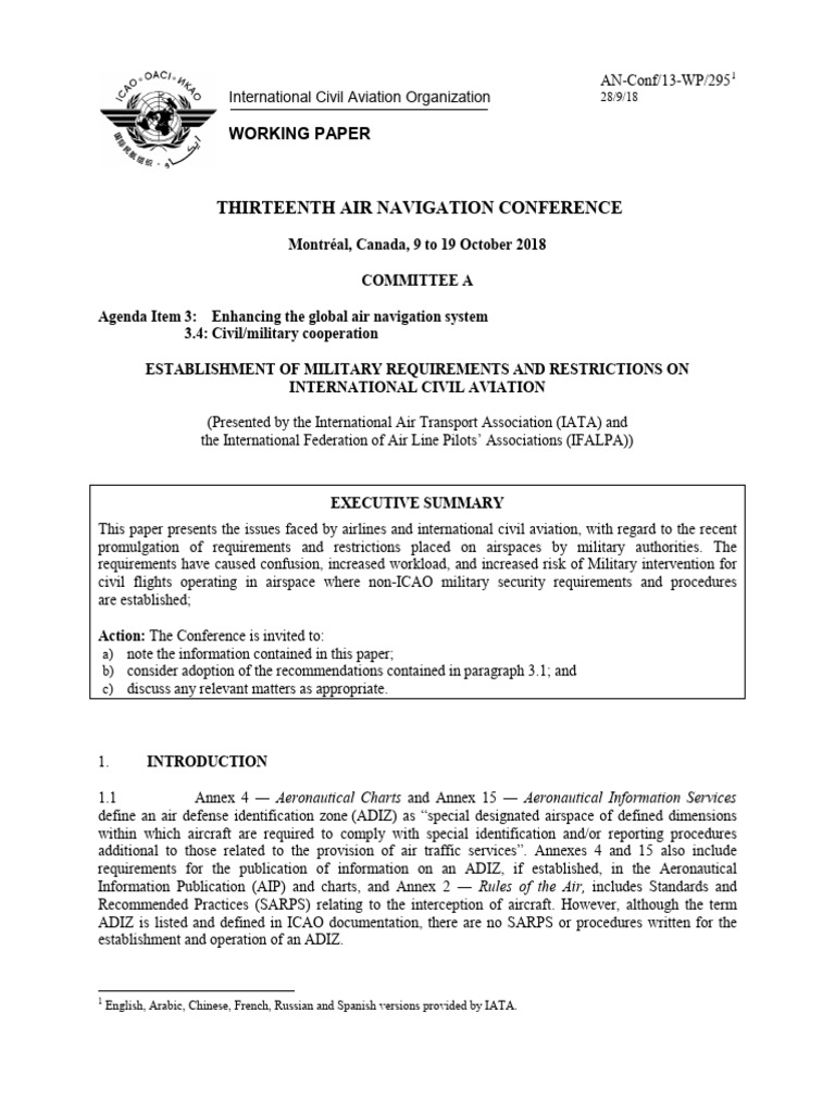 WP 295 en | PDF | Air Traffic Control | Aviation