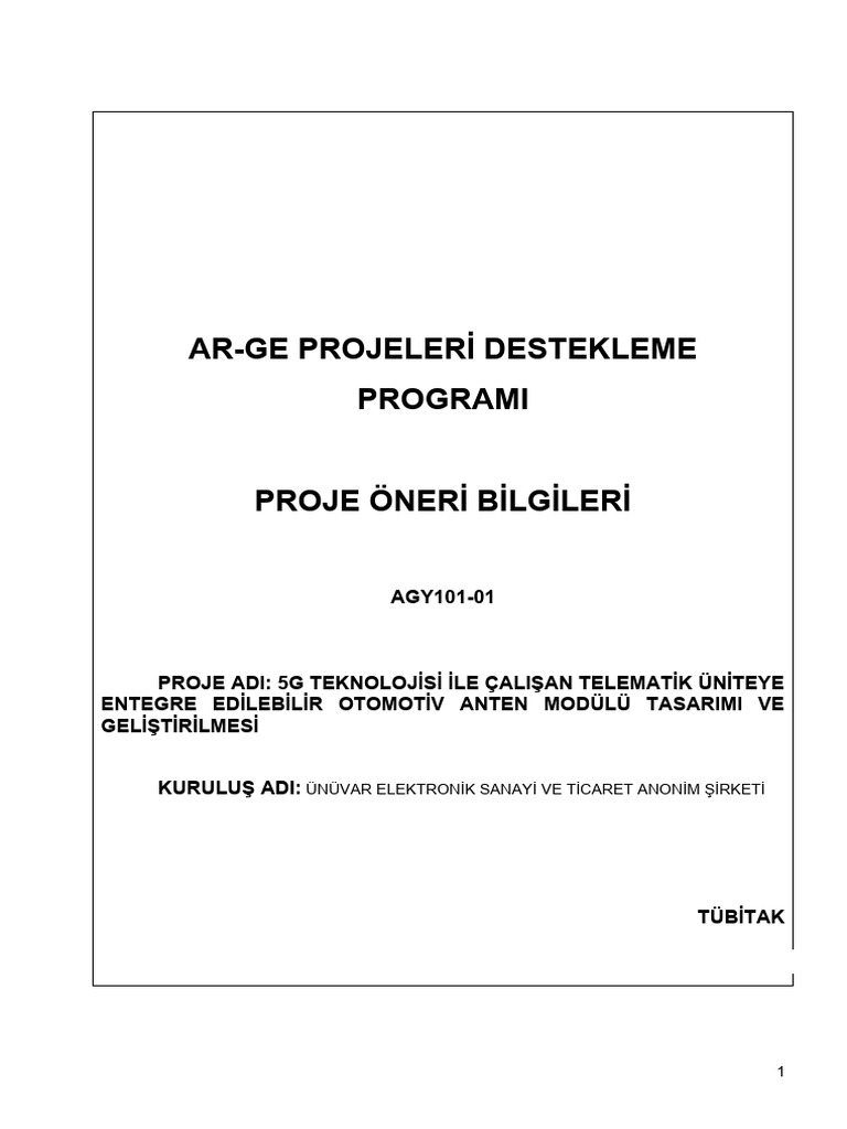 Ünüvar Ar-Ge Projesi Dahili Anten Version 24 7 | PDF