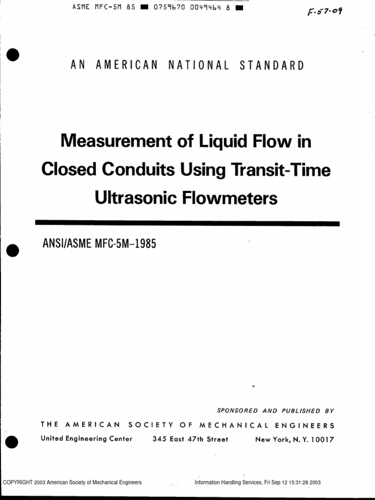 Asme MFC-5M 1985 | PDF