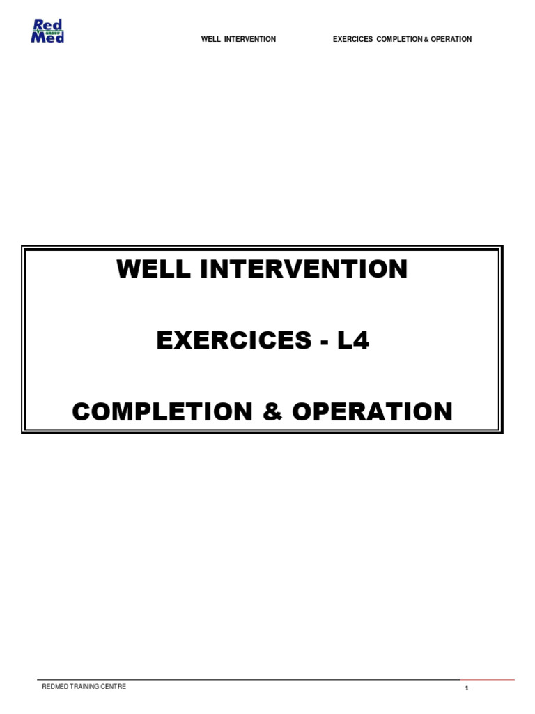 2-IWCF Level 4. Equipment de Operation de Complétion Exercice (Well ...
