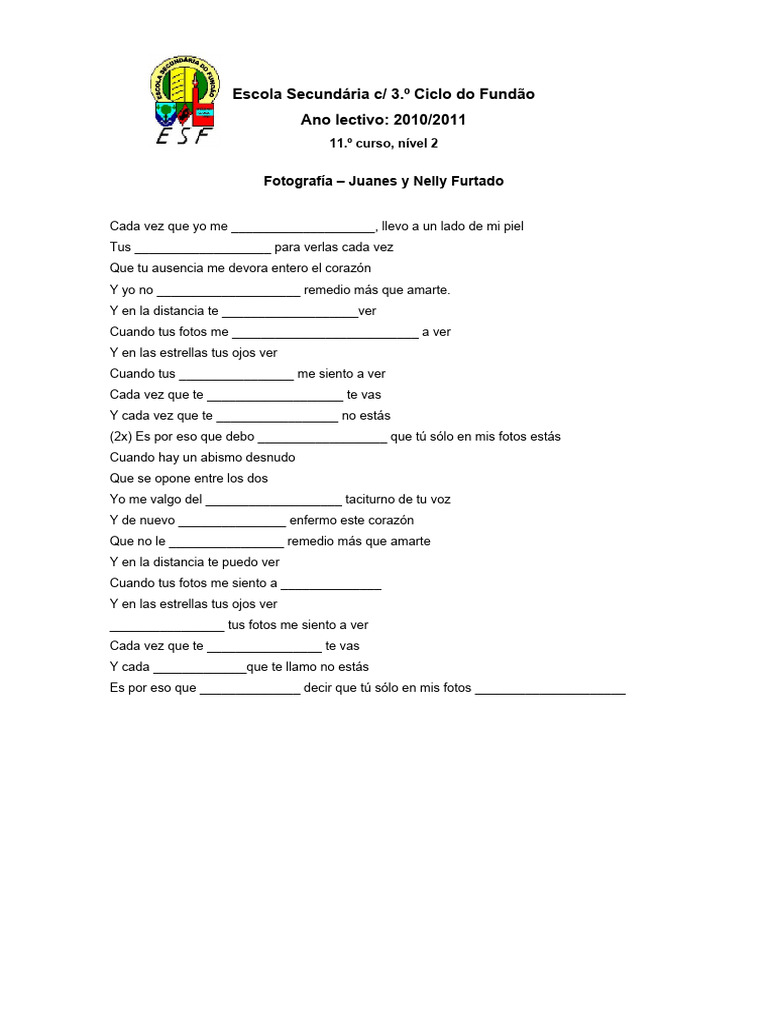 Fotografía - Juanes y Nelly Furtado | PDF