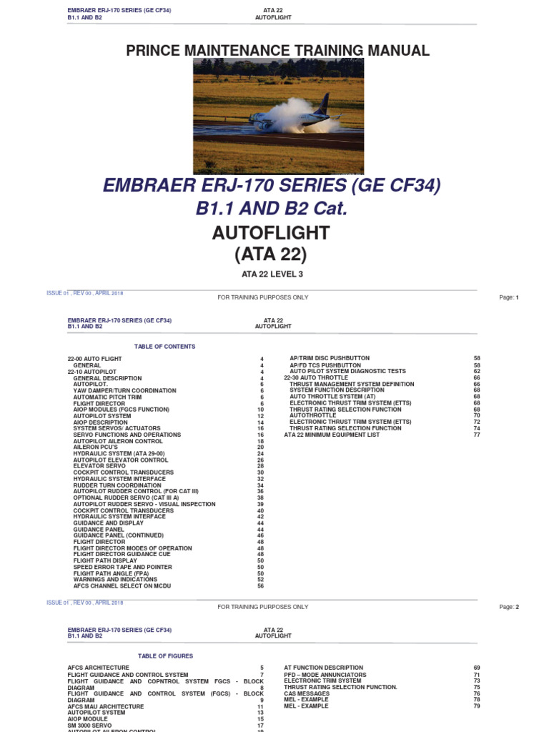 Ata 22 Auto Pilot Emb 170 - My Version | PDF | Aircraft Flight Control System | Input/Output