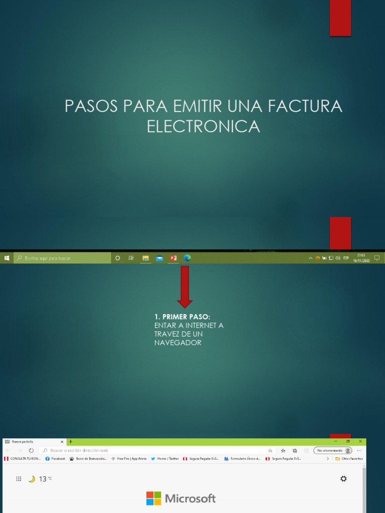 Pasos para Emitir Una Factura Electronica | PDF Pasos para Emitir Una Factura Electronica | PDF
