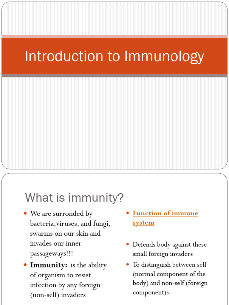 Introduction To Immunity | PDF | Immune System | Antibody