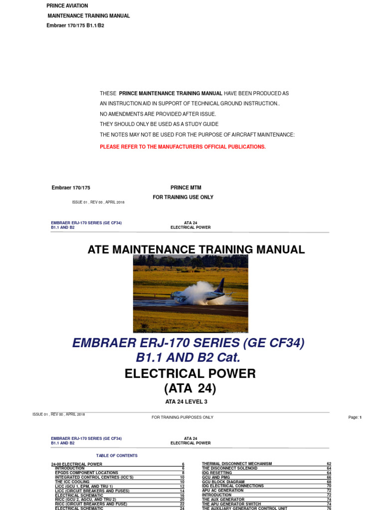 Ata 24 Electric Emb 170 - My Version 1 | PDF | Fuse (Electrical) | Switch