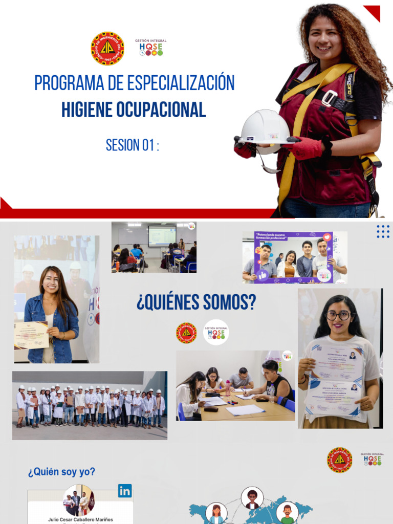 Sesion 01 Higiene | PDF | Higiene Ocupacional | Seguridad y salud ocupacional