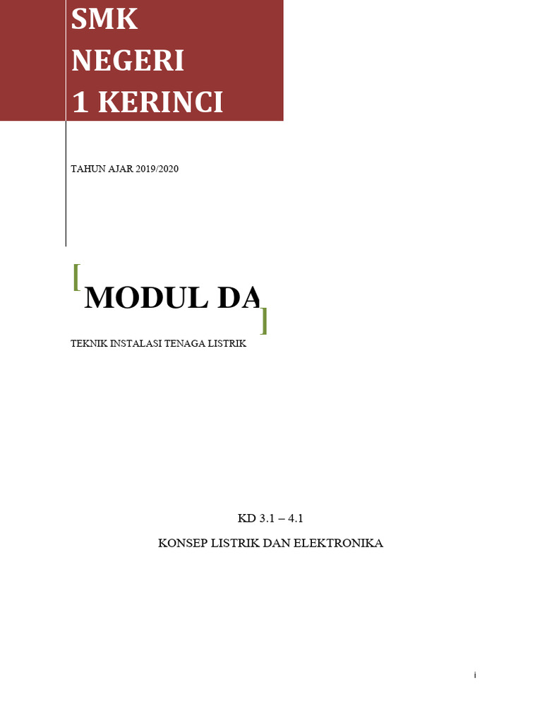 Modul KD 3.1 | PDF | Teknologi & Rekayasa