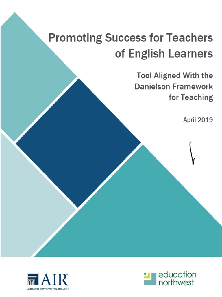 Danielson Framework Tool For Teachers of English Learners | PDF ...