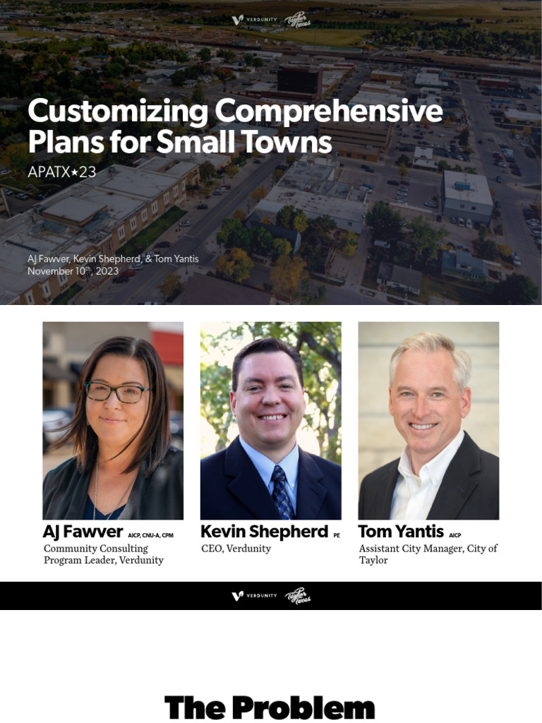 APATX23 Customizing Comp Plans For Small Towns | PDF | Infrastructure ...
