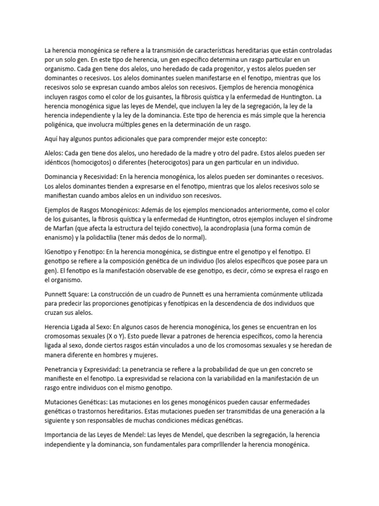 Resu | PDF | Dominancia (Genética) | Alelo